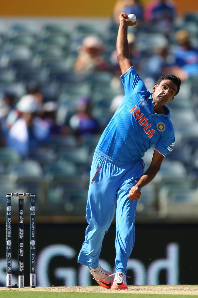 ICC Cricket World Cup 2015 21st Match: Ashwin and Rohit crush UAE ...